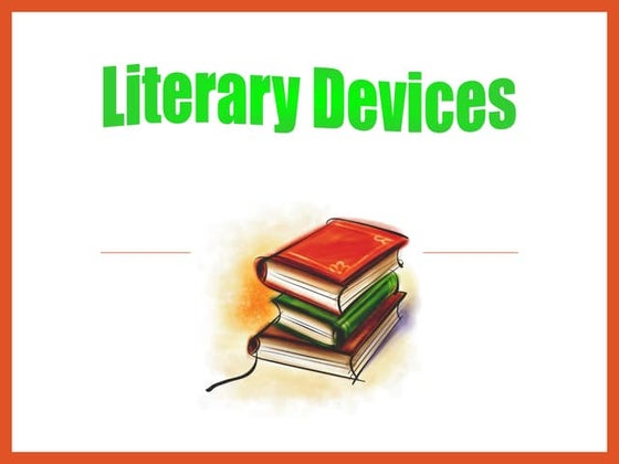 English 9 - Literary Devices | PPT