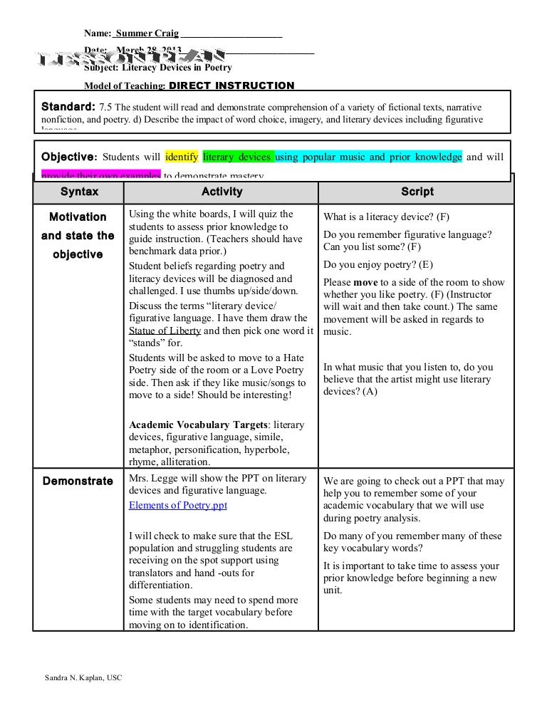 Literary Devices Lesson literary-devices-lesson