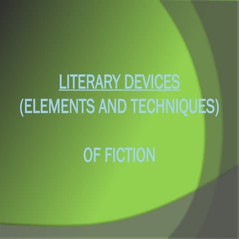 Literary Devices Used in Poetry and More | PPT