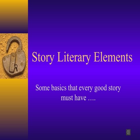 Literary elements characters | PPT