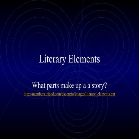 Literary Elements.ppt EDUCATION LITERATURE | PPT