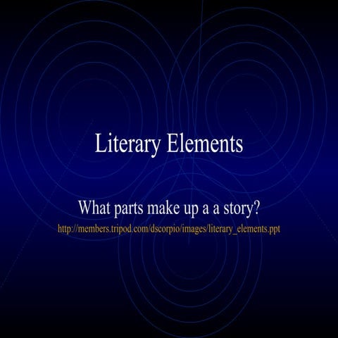 Literary Elements | PPT