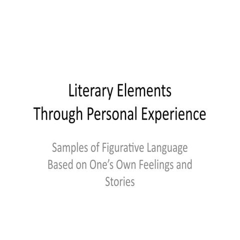 Literary_Elements_Personal_Experience_Presentation.pptx
