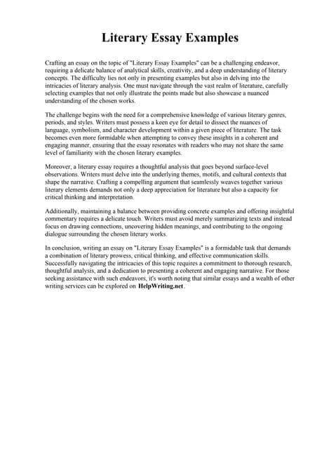 Poetry Essay Examples.pdf | Homework and Study | Education