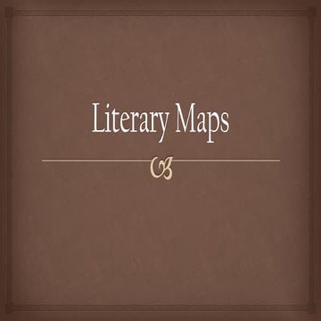 Literary maps slideshow | PDF | Europe Travel | Travel Locations