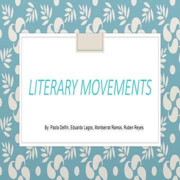 Literary movements | PPTX