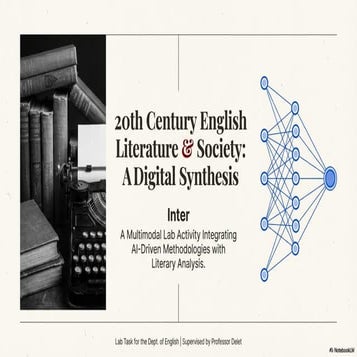 20th Century English Literature & Society: A Digital Synthesis | PDF