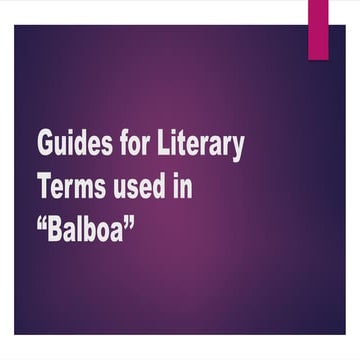 English 9 - Literary Devices | PPT