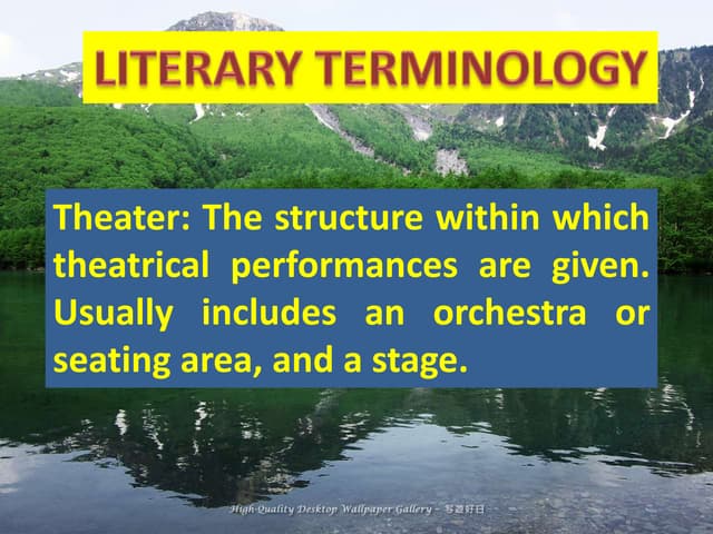 drama and theatre | PPTX