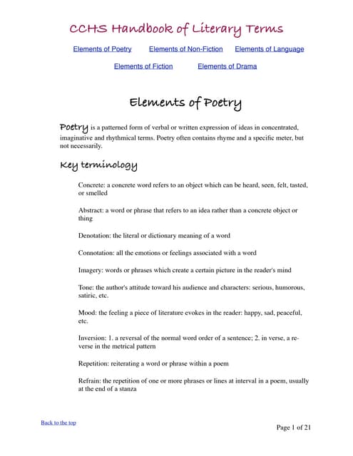 Elements of drama | PPT