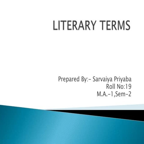 Literary terms | PPT