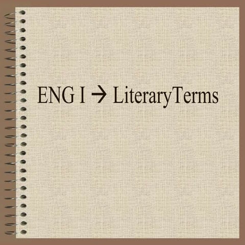 Literary Elements | PPT