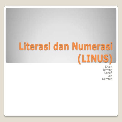 Literasi dan numerasi (linus) | PPTX
