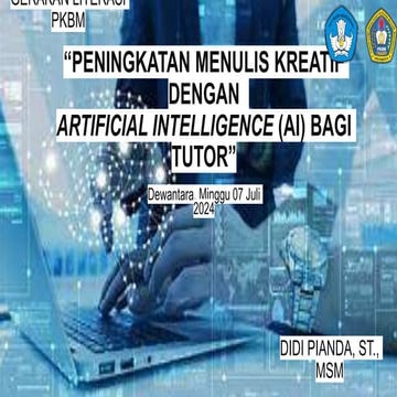 Literasi Digital Terkait Artificial Intelligence (AI) | PPTX