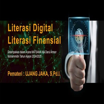 LITERASI DIGITAL AND FINANSIAL FOR STUDENT | PPTX