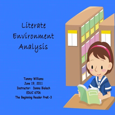 Literate environment analysis | PPT