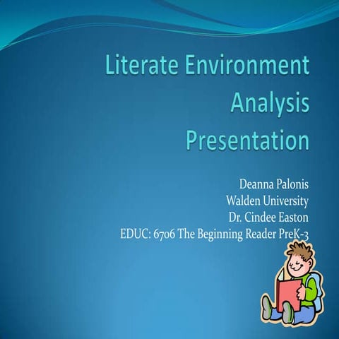 Literate environment analysis | PPTX