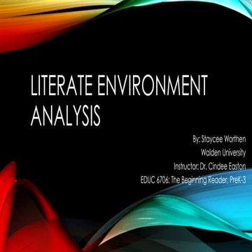 Literate environment analysis | PPT