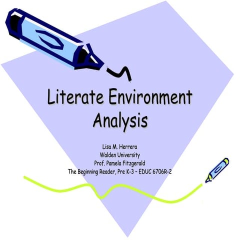 Literate environment analysis | PPT