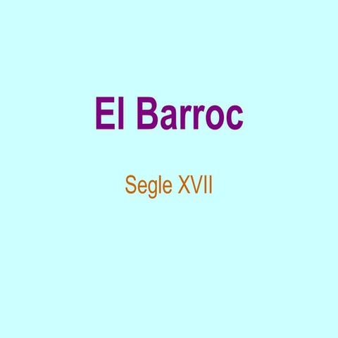 Literatura. El Barroc | PPT