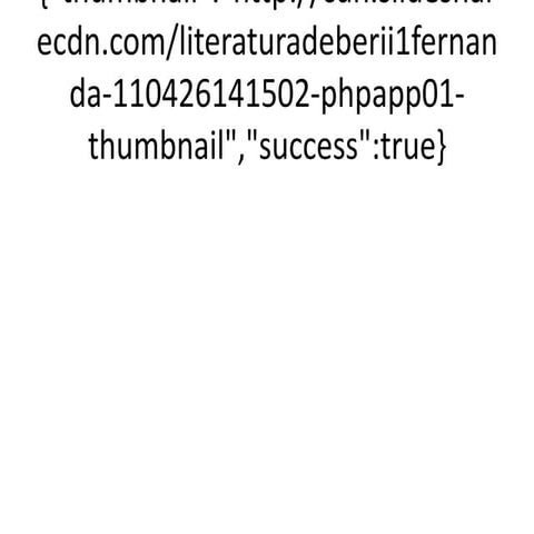Literatura deber ii[1] fernanda | PPT