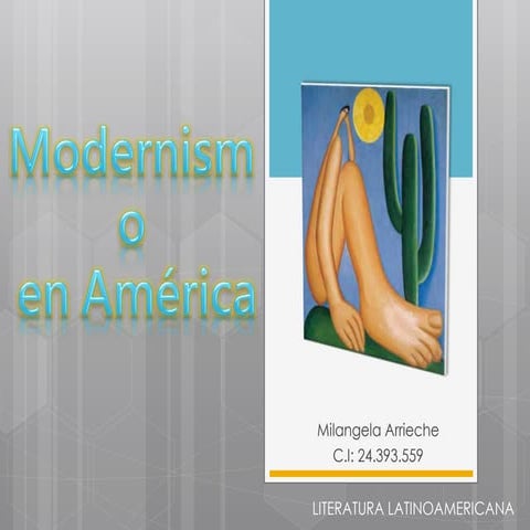 El modernismo literario | PPTX