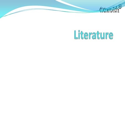 Literature | PPTX