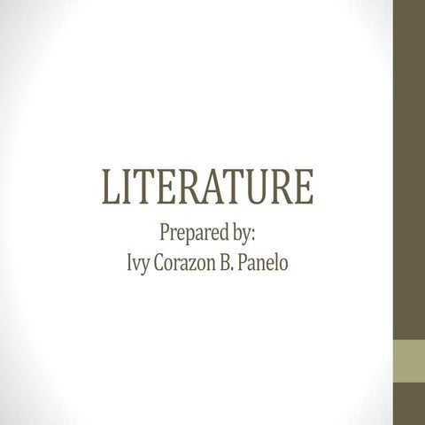 Literature | PPTX