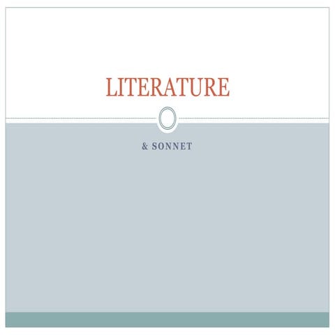 Literature | PPT