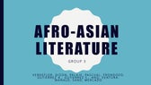 African Lit | PPT