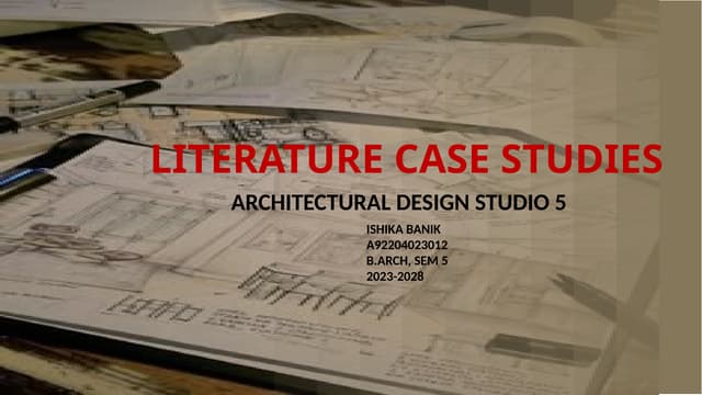 Case study college of architecture | PDF