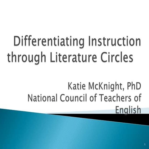 Literature circles and dif instructbeta | PPTX