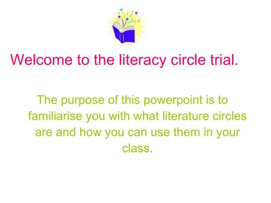 TCH505 Literature Circles Slideshare | PPT