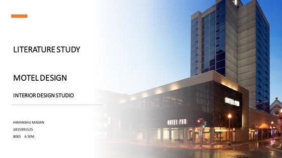 Live case study motel | PPTX