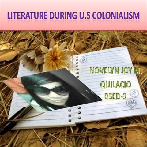 Literature during US Colonialism | PPTX | Poetry | Books and Literature