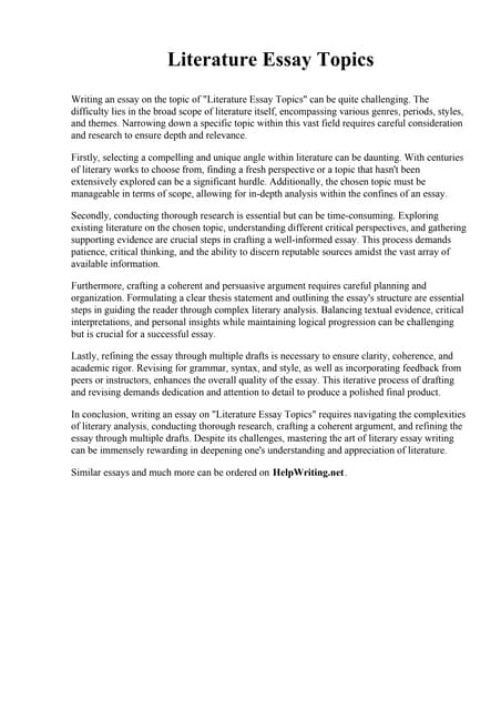 Historiographic Essay Example. Moorpark College | PDF | Homework and ...