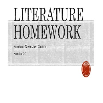 Literature homework-Nevin Jara.pptx hshshahdh | PPTX