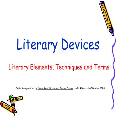 Literary Elements | PPT