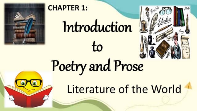 Prose and poetry | PPT