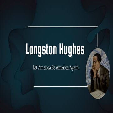 Langston Hughes Silhouette | PDF