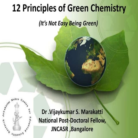 12 principles of Green chemistry | PPTX