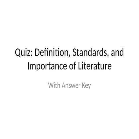 Literature_Quiz_with_Answer_Key.pptx........ | PPTX