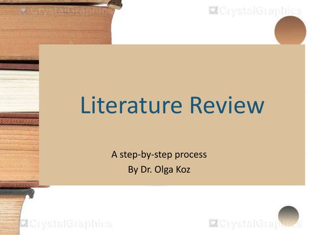 Literature review and the PhD | PPTX