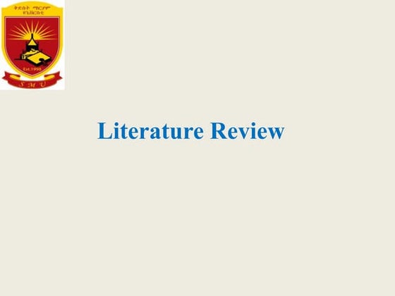 Types of literature review | PPT