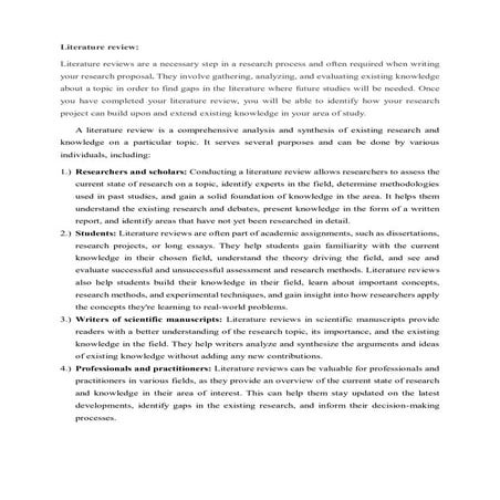 Literature Review Pdf