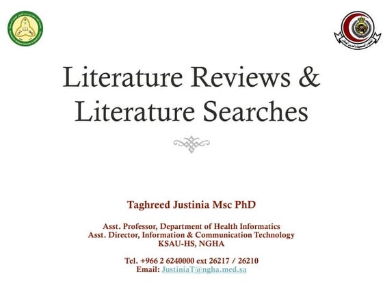 Literature Review research methodology . | PPTX