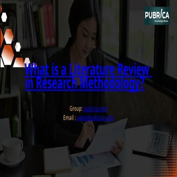 Professional Literature Review and Research Support Services by Pubrica ...