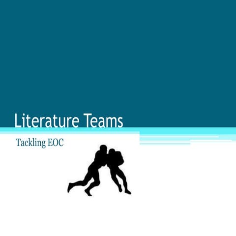 Literature teams | PPTX | Education