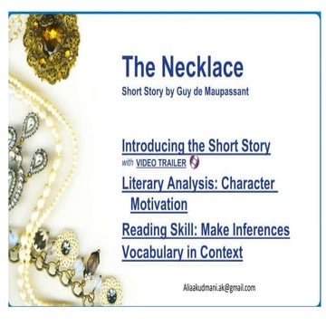 Literature the necklace | PPSX
