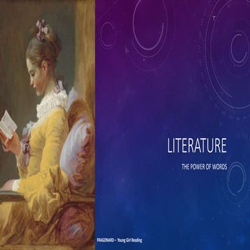 Literature the power of words | PPTX